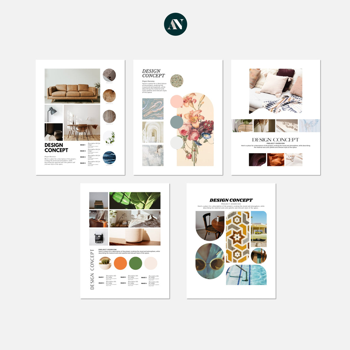 Interior Design Concept Board Template