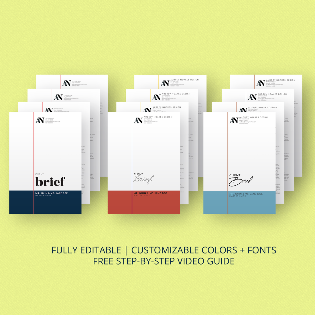 Client Brief Template – Audrey Noakes Shop