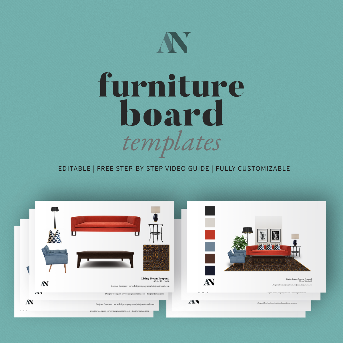 Interior Design Furniture Board Templates – Audrey Noakes Shop