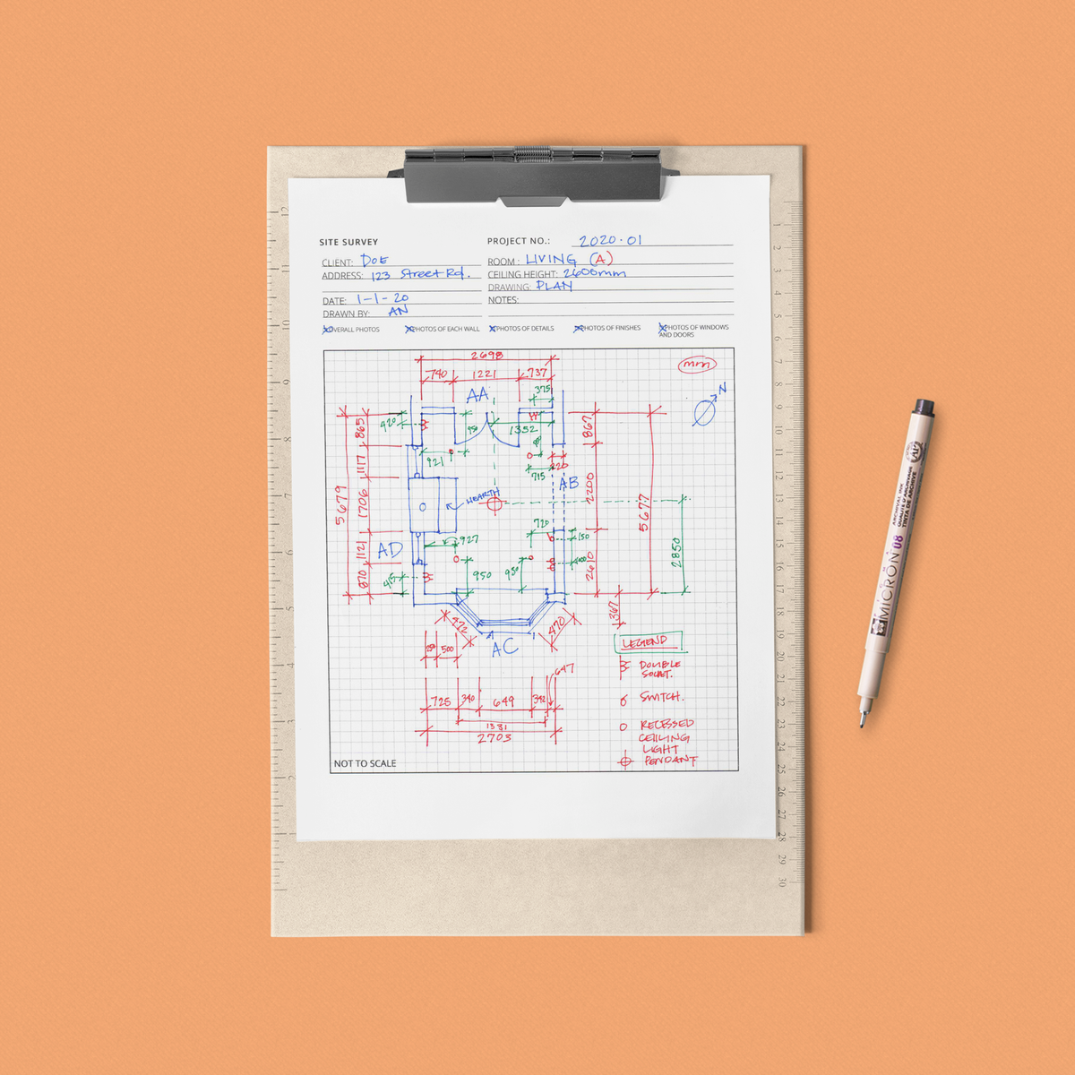 Site Survey Template - Printable – Audrey Noakes Shop